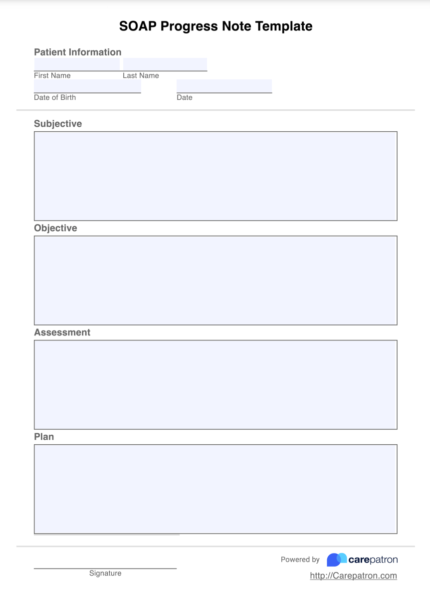 Soap Note Template Pdf
